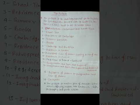 All the 14 Books of The Prelude #tgtpgtenglish