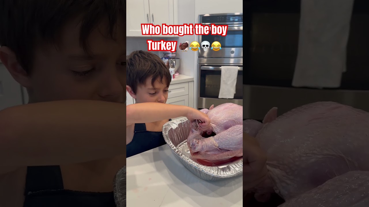 Who bought the boy Turkey 🦃 😂💀😂?! #thanksgiving #turkey #shorts #itstimmy