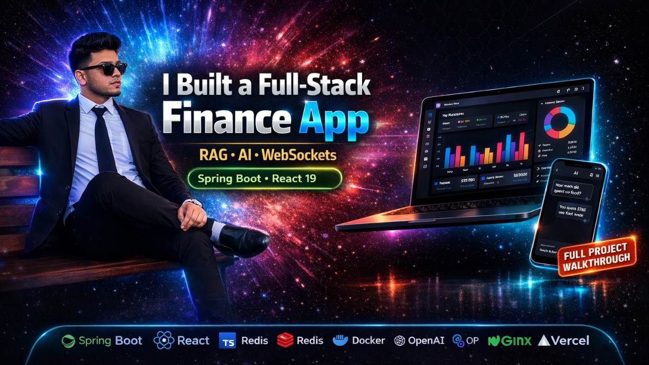 Full Stack Finance App with RAG + pgvector | Spring Boot, React, Redis, Docker, Github Actions, VPS
