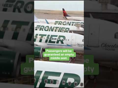 How Frontier Airlines is tackling middle seat discomfort #shorts