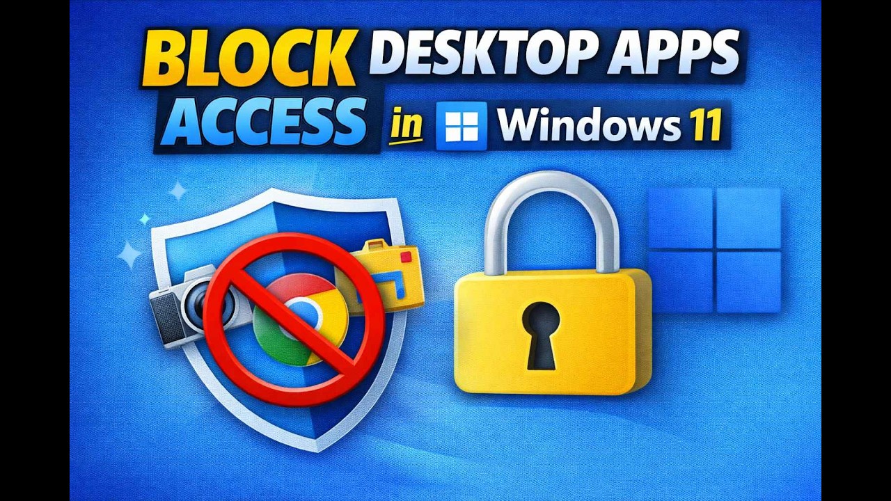 How to Block Desktop Apps Access in Windows 11 | GearUpWindows Tutorial