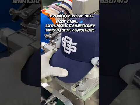 low MOQ custom hats manufacturer