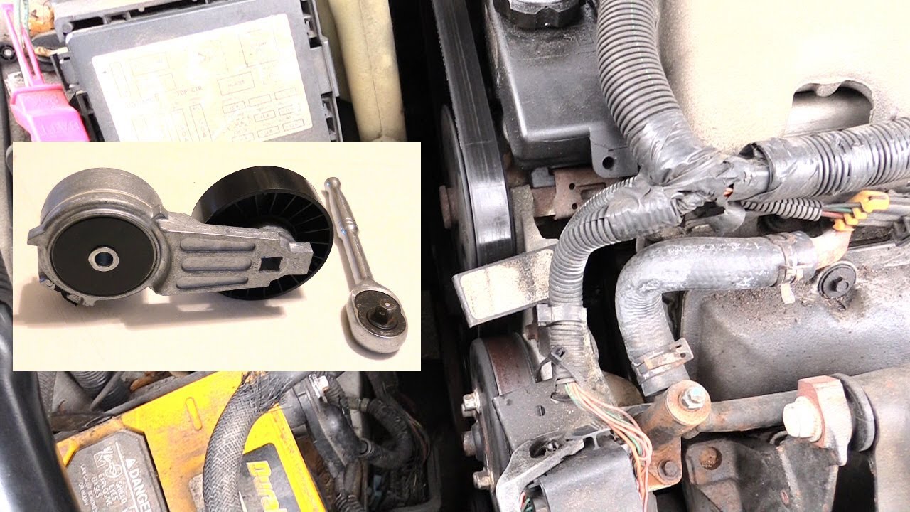 Belt Tensioner Pulley- How to Replace! Quick and Easy Chevy-GM