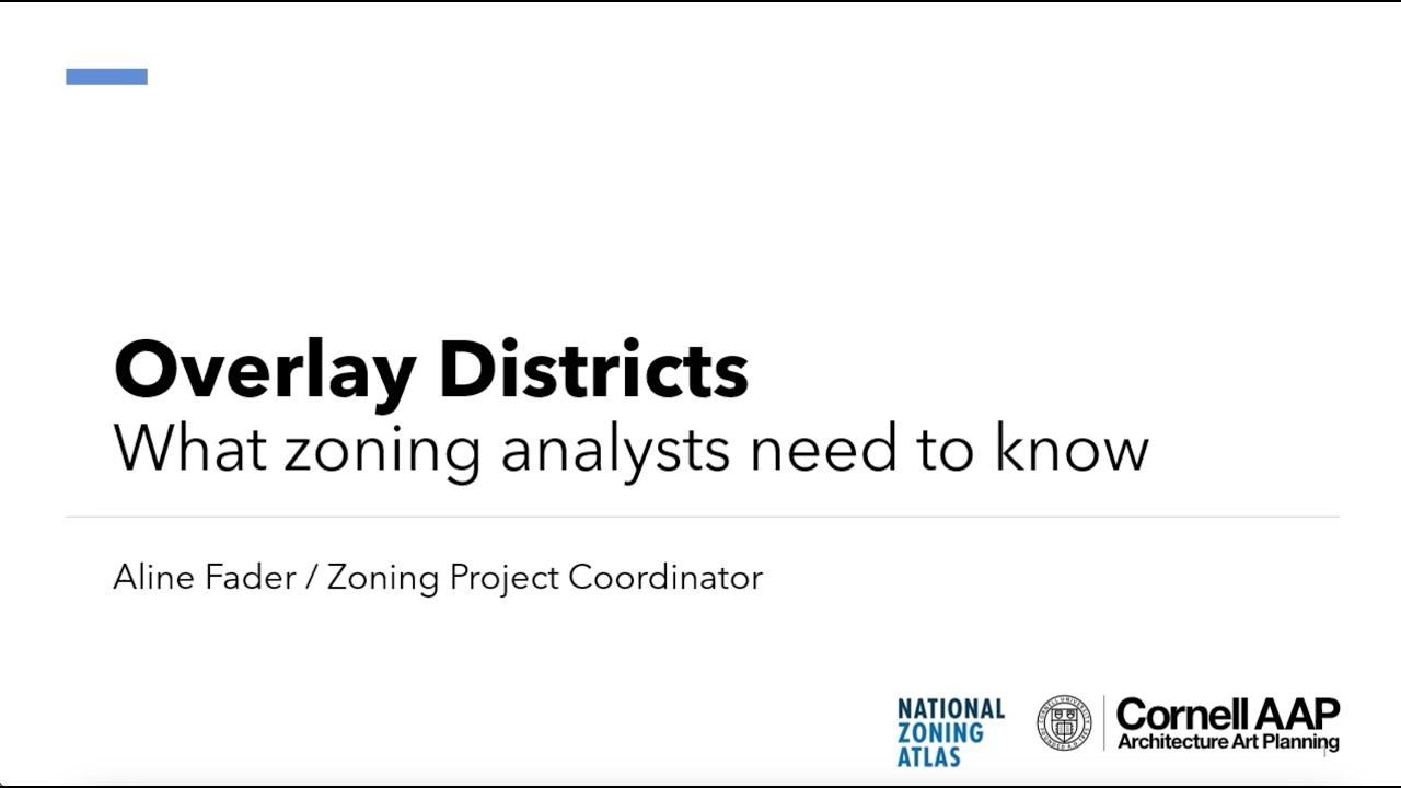 NZA Tutorial: Overlay Districts