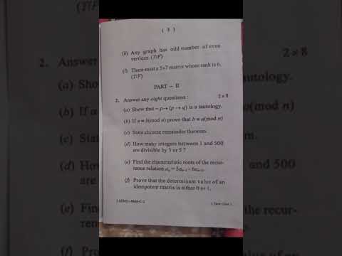 Bsc Math Honours 1st Sem Core-2 Question 2023
