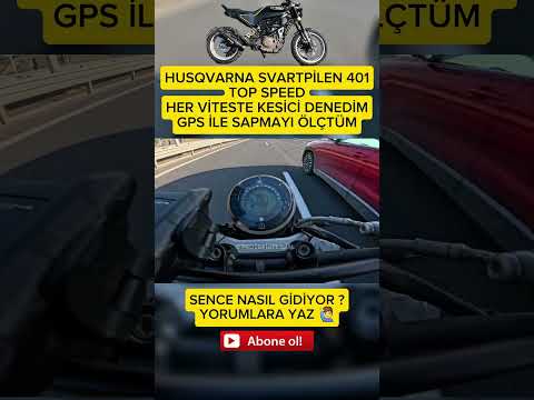 HUSQVARNA SVARTPİLEN 401 TOP SPEED HER VİTESTE KESİCİ DENEDİM GPS İLE SAPMAYI ÖLÇTÜM SENCE NASIL ?