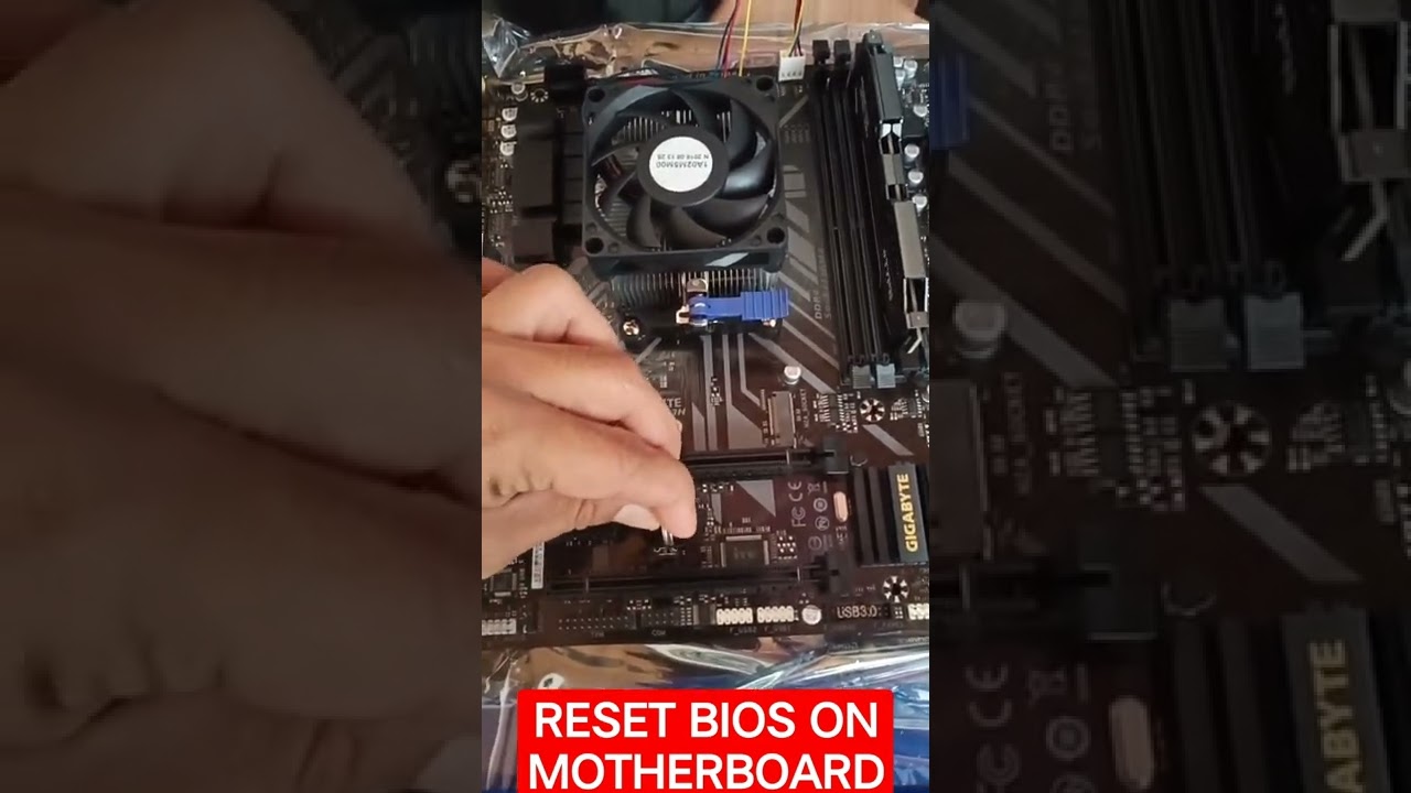Reset BIOS on motherboard in fastest way