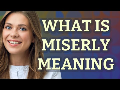 Miserly | meaning of Miserly