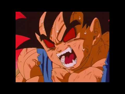 goku se transforma en ozaru dorado