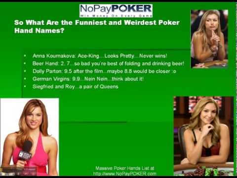 NoPayPOKER Fun Online Free Poker Hand Name Guide