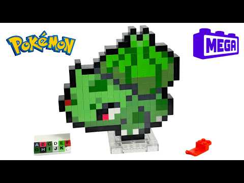 Building Mega Pokemon Bulbasaur Pixel Art - LEGO Pokemon Speed Build