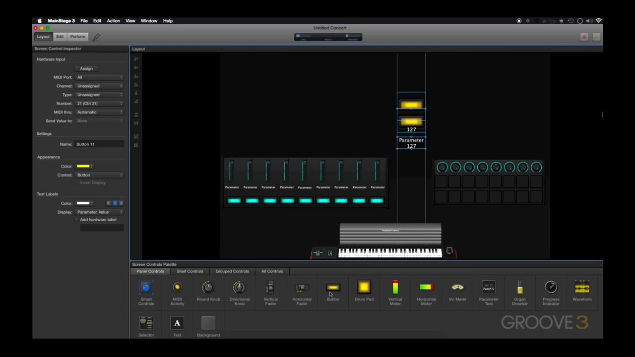 Mainstage 3 Masterclass - Layout menu part two
