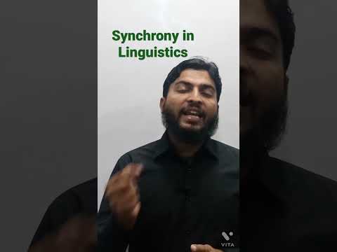 Synchrony in Linguistics