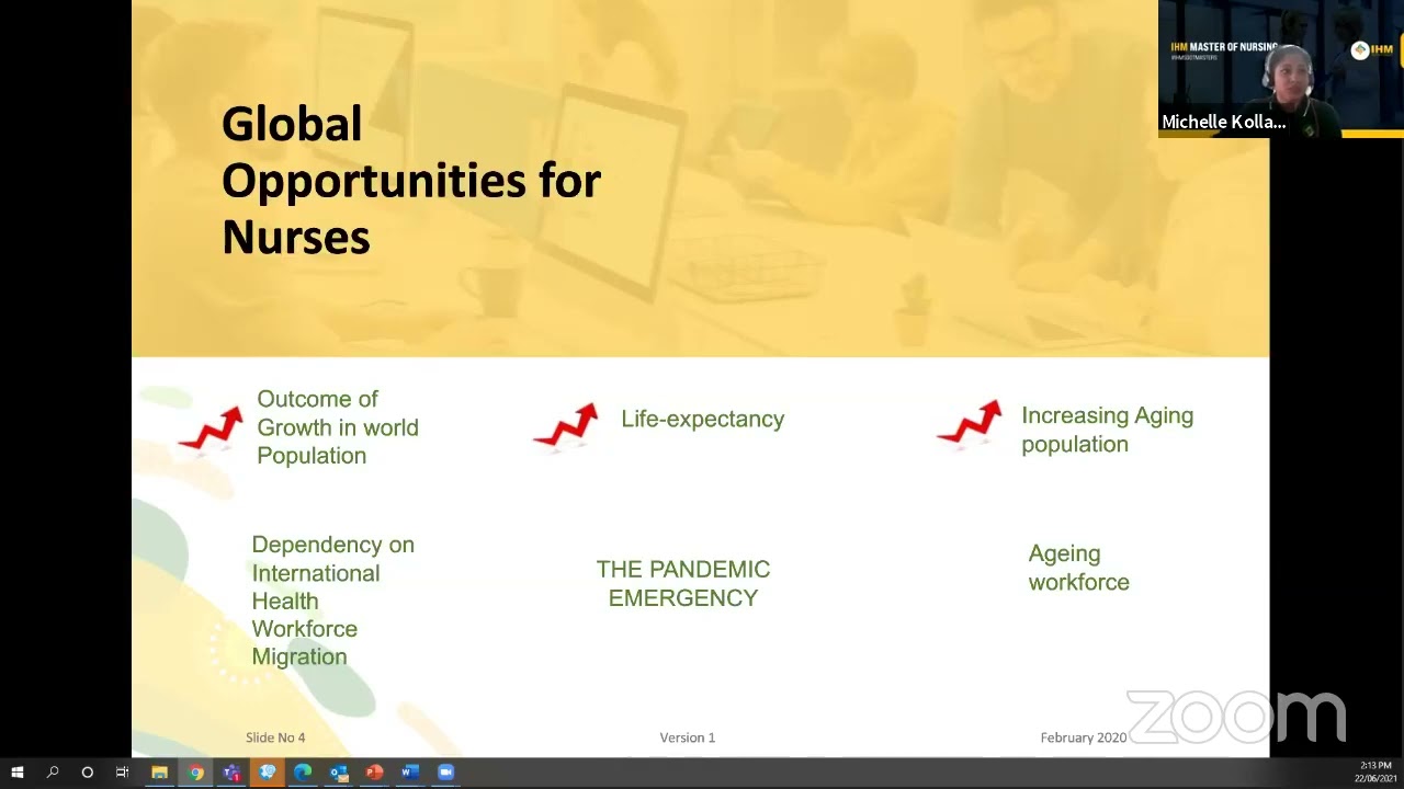 Webinar - Master of Nursing Your Gateway to Global Nursing - IHM