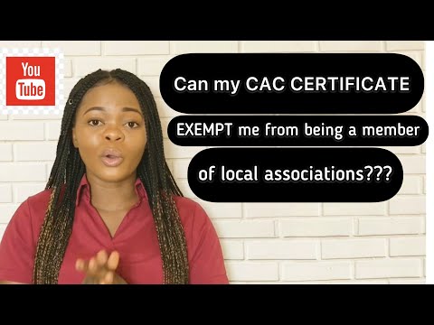 CAC: Benefits of CAC Registration + clearing the misconception about CAC registration.