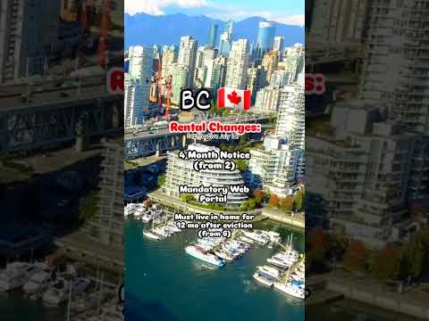 π’ Important Update for All BC Residents! BC, Canadaπ New Rental Regulations Effective July 18