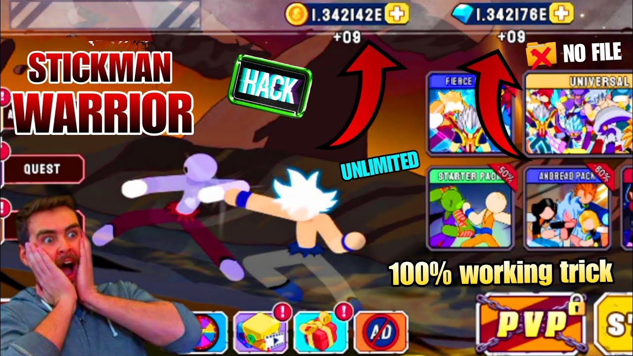 STICKMAN WARRIOR MOD APK 🤯😱 HACK VERSION UNLIMITED MONEY AND DIAMOND