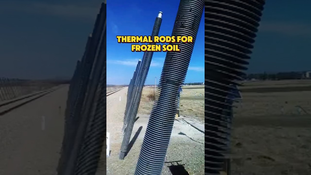 Thermal rods for frozen soil #fyp #knowledge #unique #foryou #interesting #viralvideo #science