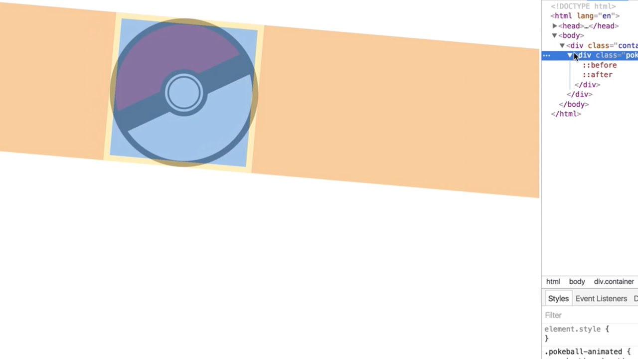 CSS Animated Poké Ball