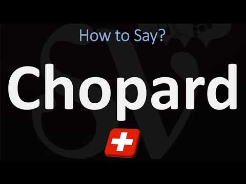 How to Pronounce Chopard? | Swiss Luxury Brand Pronunciation