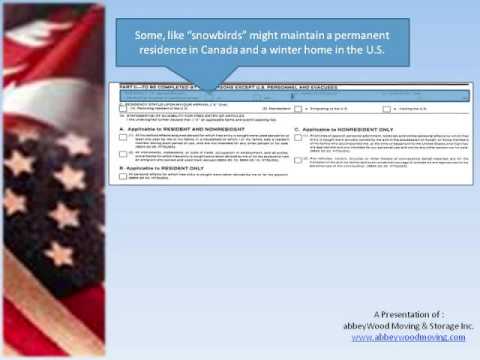 How to complete the 3299 customs form