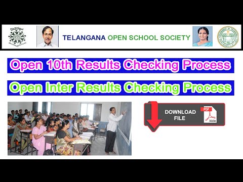 Open 10th Result 2023 | Open Inter Results 2023 | telangana open school society 2023 | 2024 TOSS