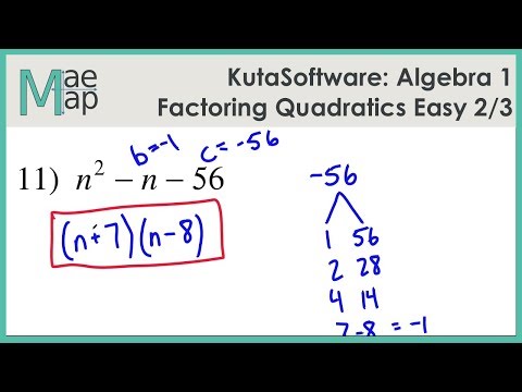 Factoring Quadratic Polynomials Easy Part 2 – Easy Peasy All-in-One ...