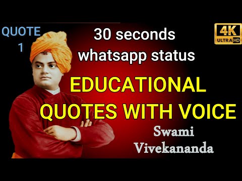 Swami Vivekananda Quotes With Voice (2020) | 30 second whatsapp status | Educational Quotes
