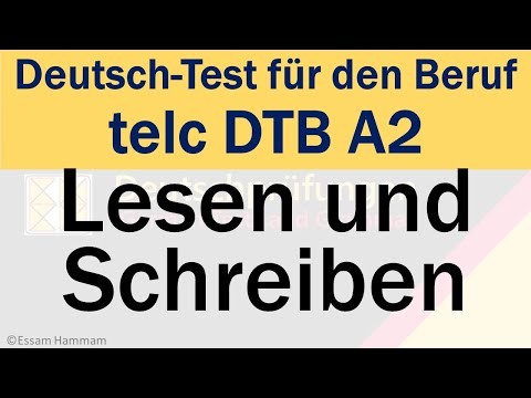 DTB A2 | Deutsch-Test für den Beruf A2 | Lesen und Schreiben | Eine E-Mail schreiben | Antwort