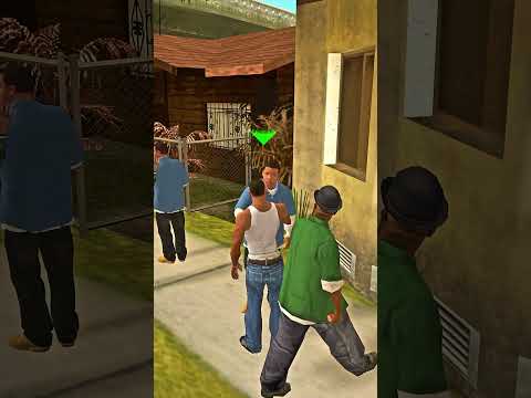 Challenge: cj meet franklin on GTA San andreas #shorts #evilamityt