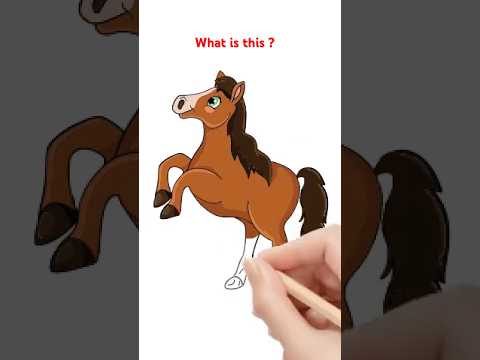 Horse cartoon #kidssongs #shortvideo #educationalsongs #animal #shorts #kids