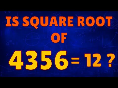 Square root of 4356 / 4356 ka square root/ 4356 ka vargmul / #maths #squareroot # publicmaths
