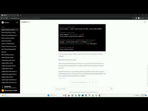 python client server program