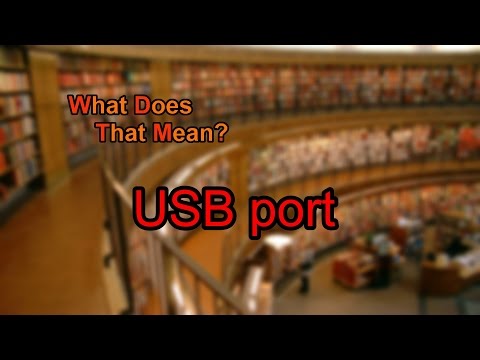 What does USB port mean?