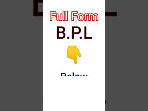 BPL Ka Full Form #tarestudy #bpl