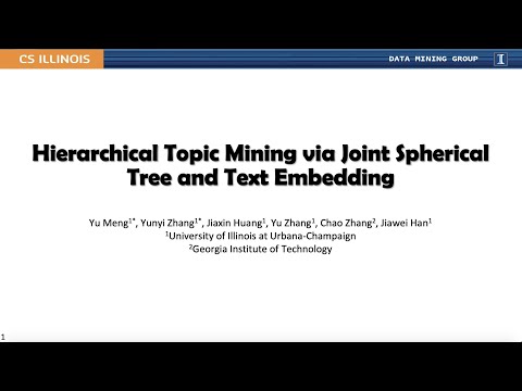 Hierarchical Topic Mining via Joint Spherical Tree and Text Embedding