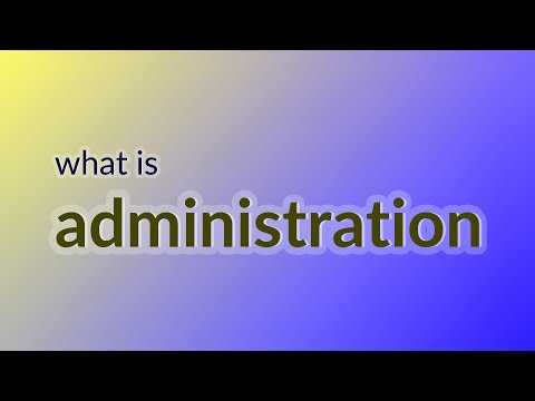 Administration - 112 English Vocabulary Flashcards