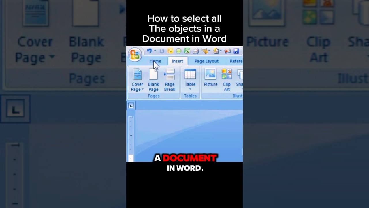 How to Select All Objects in a Word Document | Quick Guide