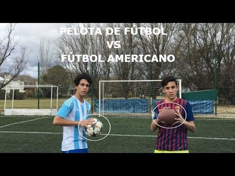 PELOTA DE FÚTBOL VS PELOTA DE FÚTBOL AMERICANO