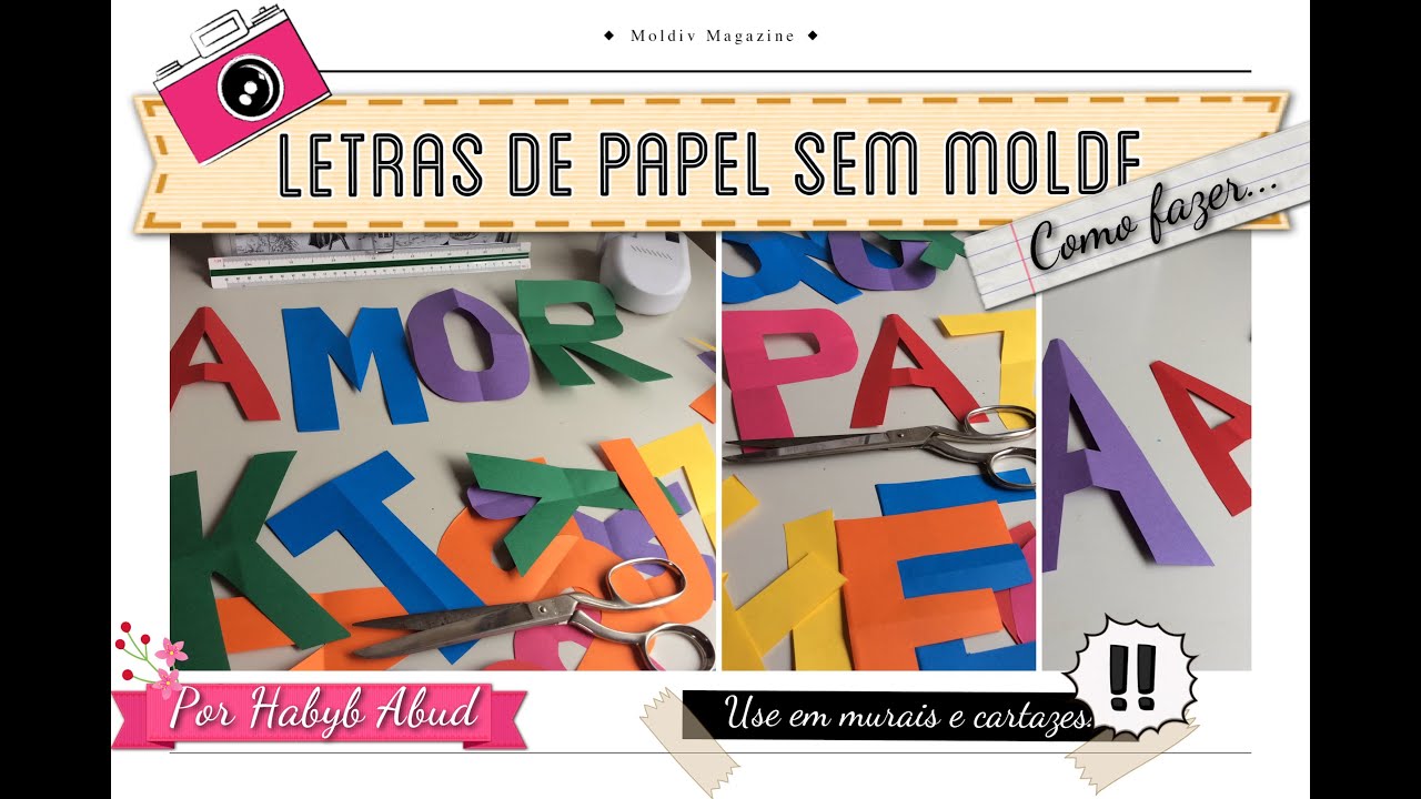 Letras para Mural: como fazer sem Moldes?