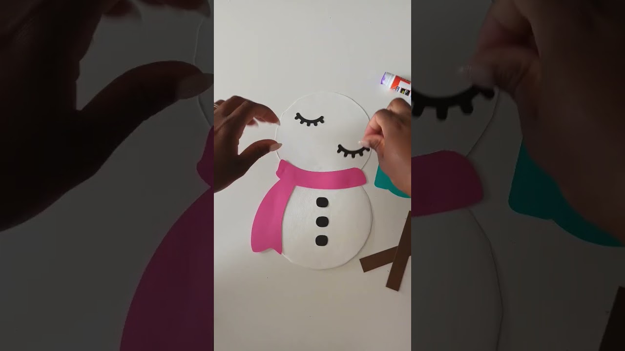 Adorable Paper Plate Snowman Craft for Kids