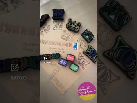 Art Nouveau Foam Stamps—Watch the full length video  #stampingtechniques