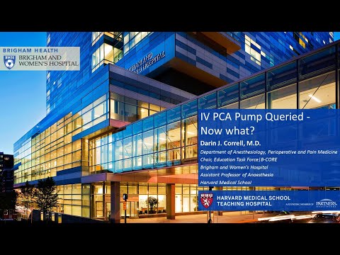 PCA Pump Management