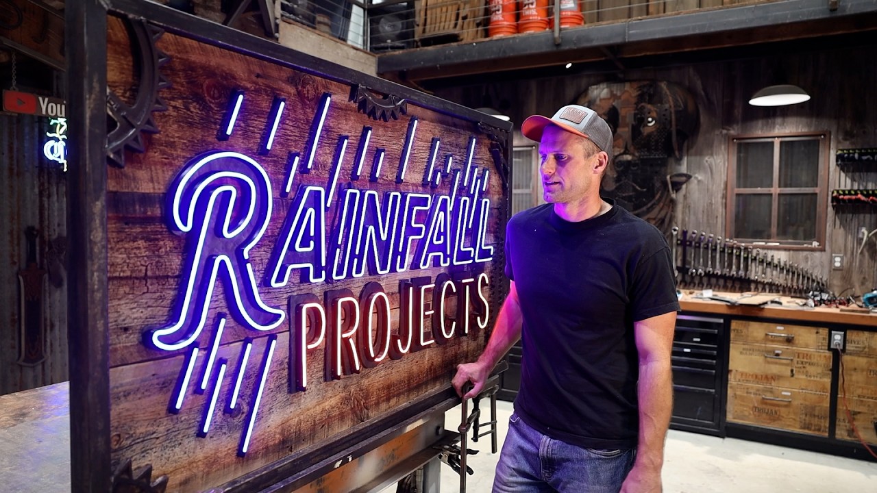 Fabricating a Metal, Wood, and LED Neon Sign