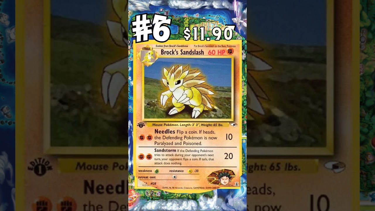 TOP 10 SANDSLASH POKEMON CARDS!