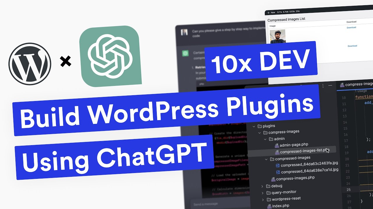 Build WordPress Plugins Using ChatGPT (10x DEV)