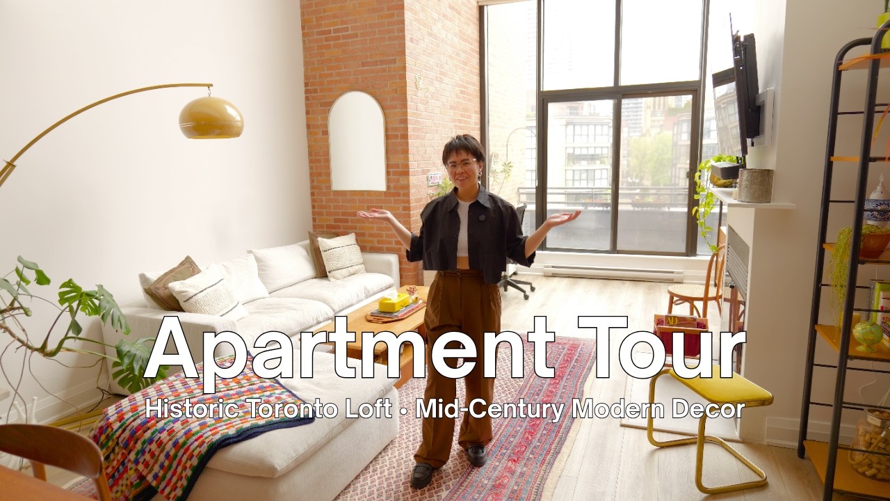 Why She Styled Her Toronto Loft Apartment With Mid-Century Modern Finds – FULL TOUR
