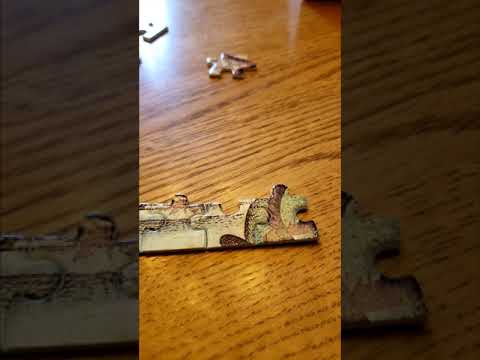 7 - STILL WORKING ON THE FRAME "Nova Totius Terrarum Orbis Tabula," A Jigsaw Puzzle Map of the World