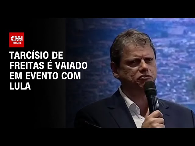 Tarcísio é vaiado em evento com Lula na Baixada Santista | CNN Brasil