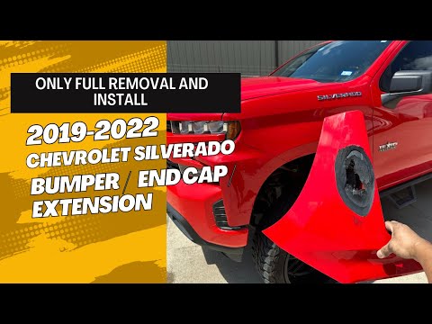 ONLY Full Removal and Installation of a 2019-2022 Chevrolet Silverado Front Bumper End Cap.